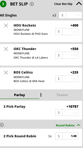 Round Robin Bet - LearnTheLines